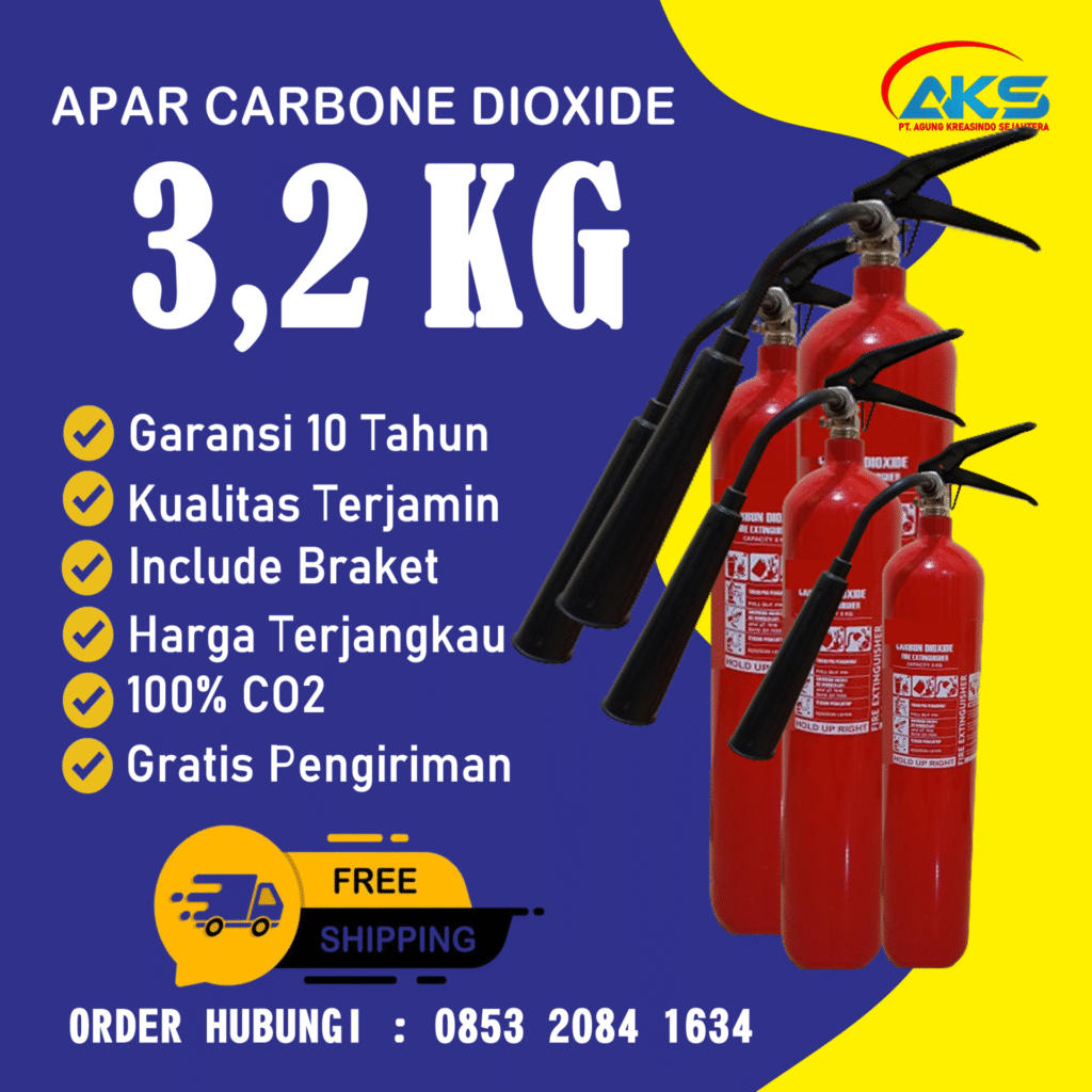 Isi Ulang APAR 3,2 Kg Co2 Refill Alat Pemadam Api - Supplier Tabung Pemadam