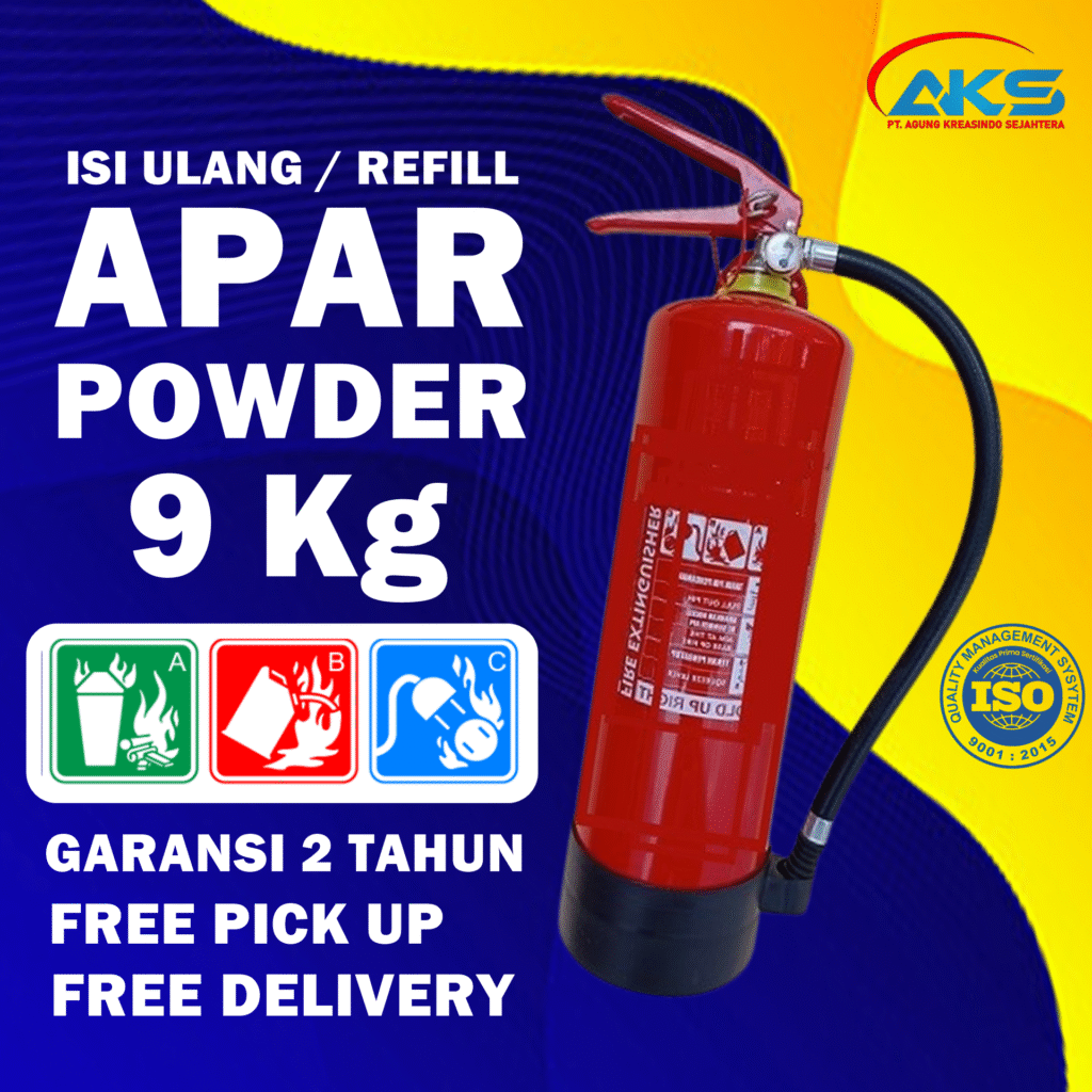 Harga Isi Ulang Apar 9 Kg - Powder - Supplier Tabung Pemadam